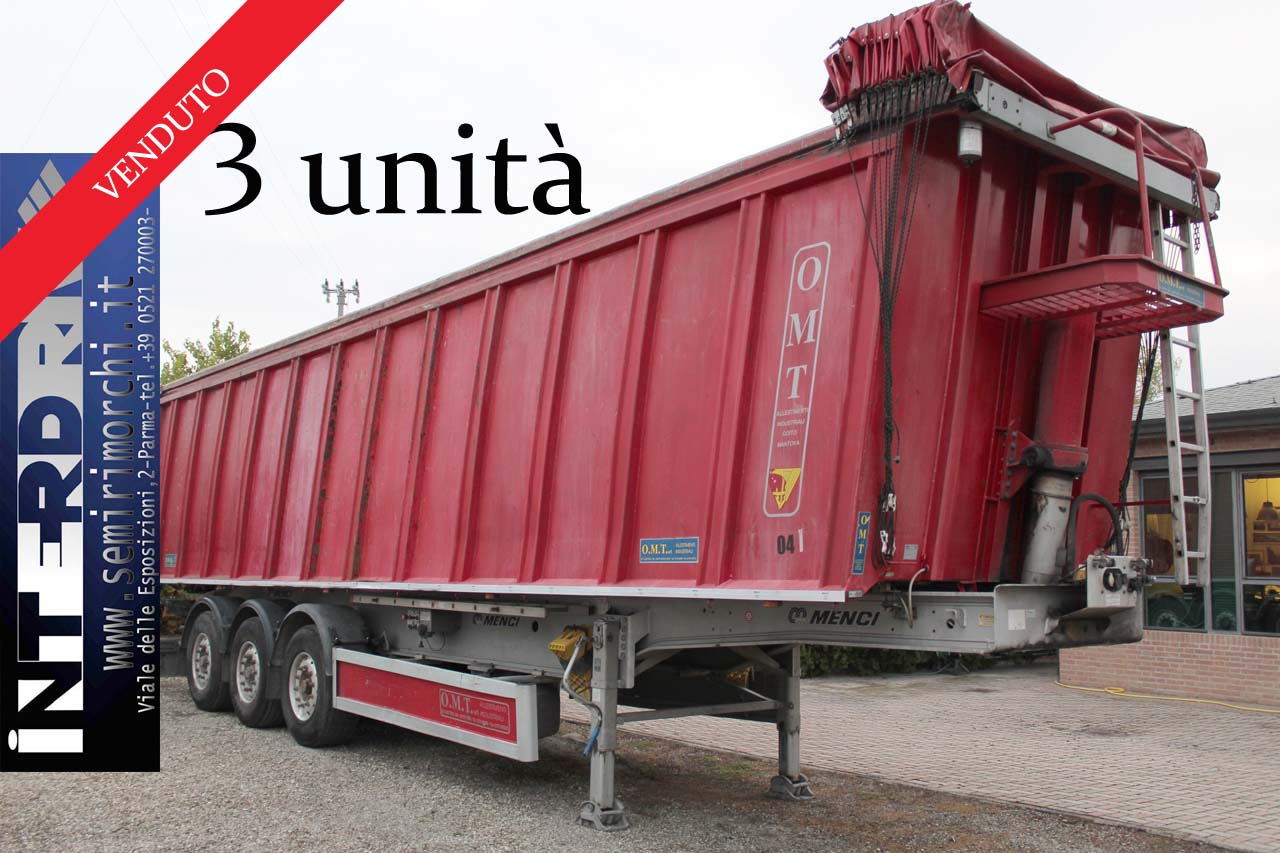 semirimorchio ribaltabile menci 56m cubi rottami usato