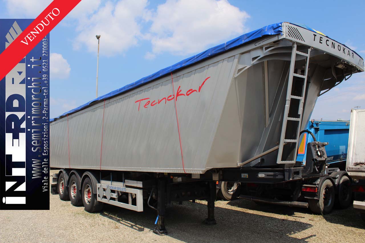 semirimorchio ribaltabile 46m3 tecnokar acciaio usato
