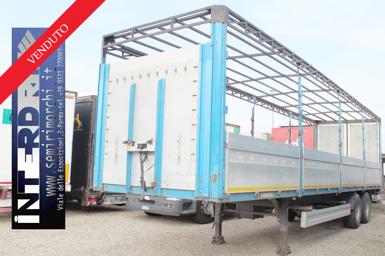 semirimorchio centinato sponde 11m viberti usato con sponda