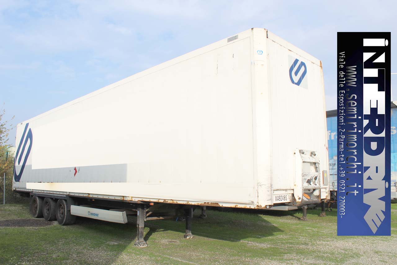 semirimorchio furgonato mega 3assi krone usato