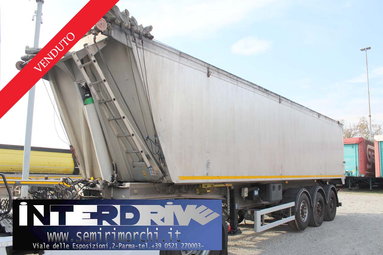 semirimorchio ribaltabile vasca 46m3 Acerbi alluminio usato