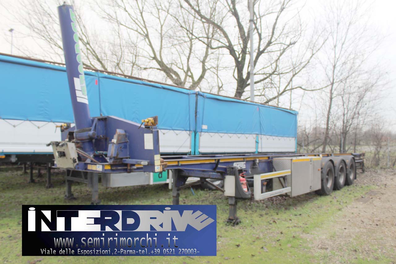 semirimorchio portacontainer ribaltabile 40 piedi chiavetta