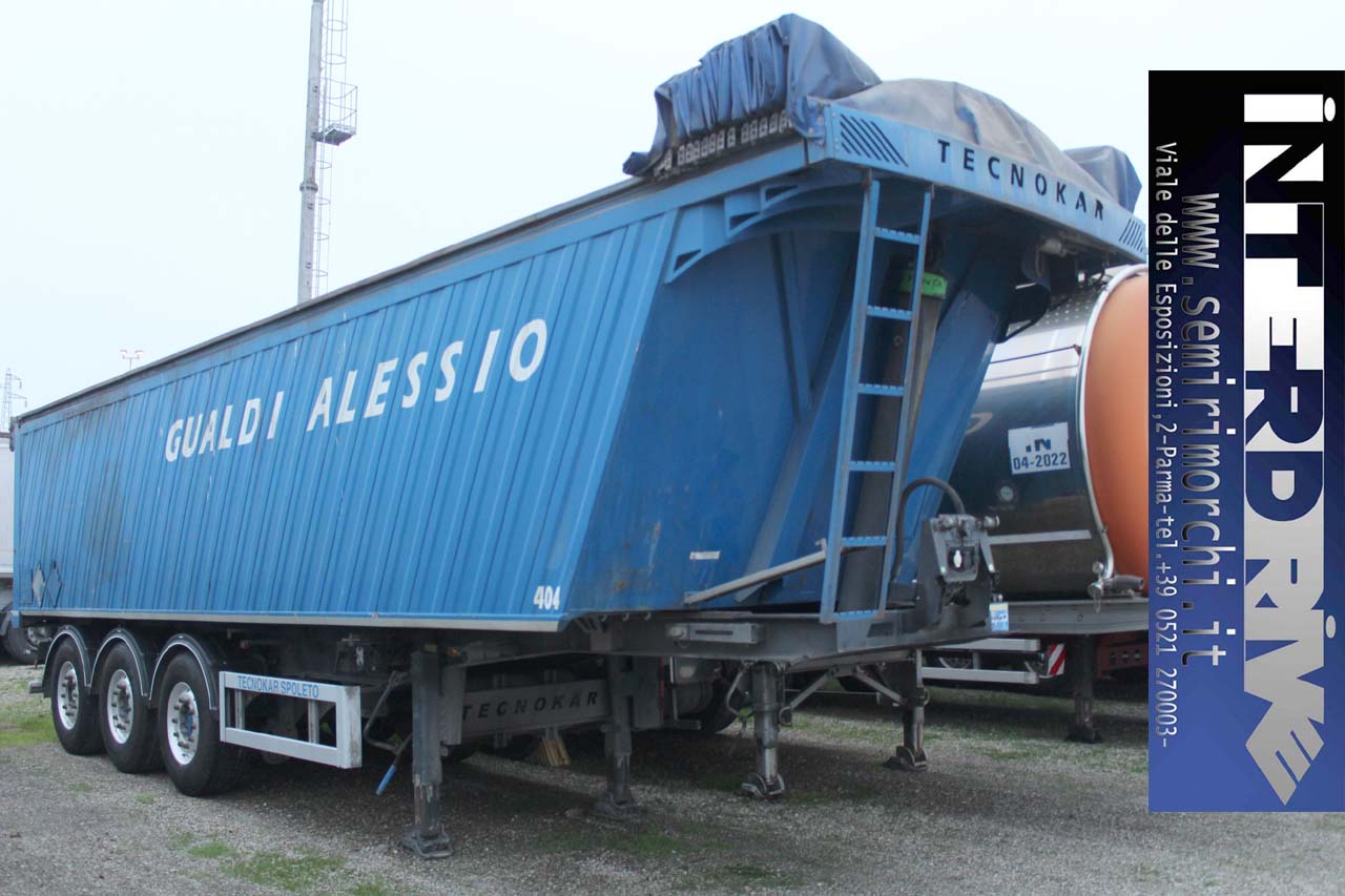 semirimorchio ribaltabile vasca 42m3 usata tecnokar
