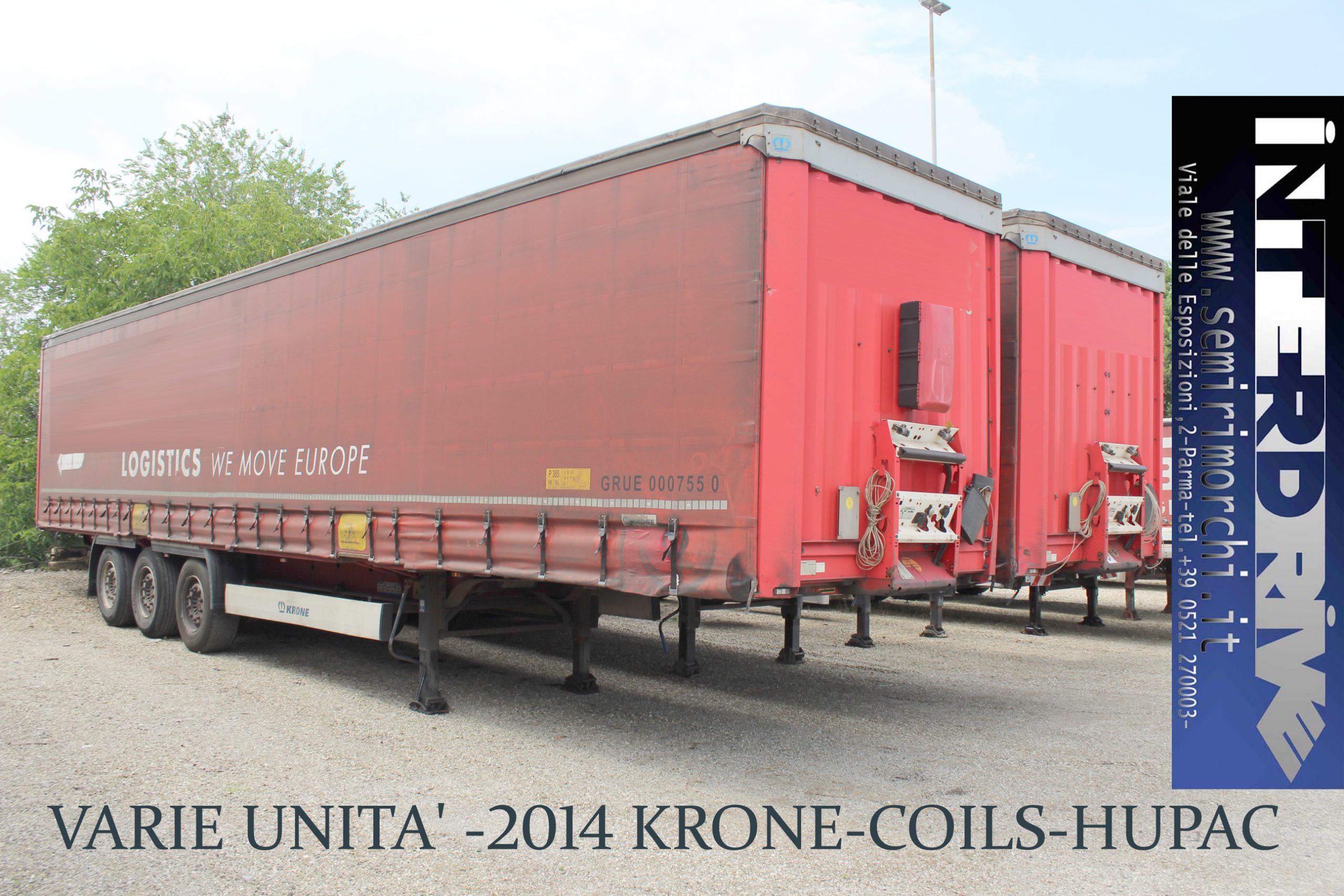 semirimorchi centinati coils hupac krone usati