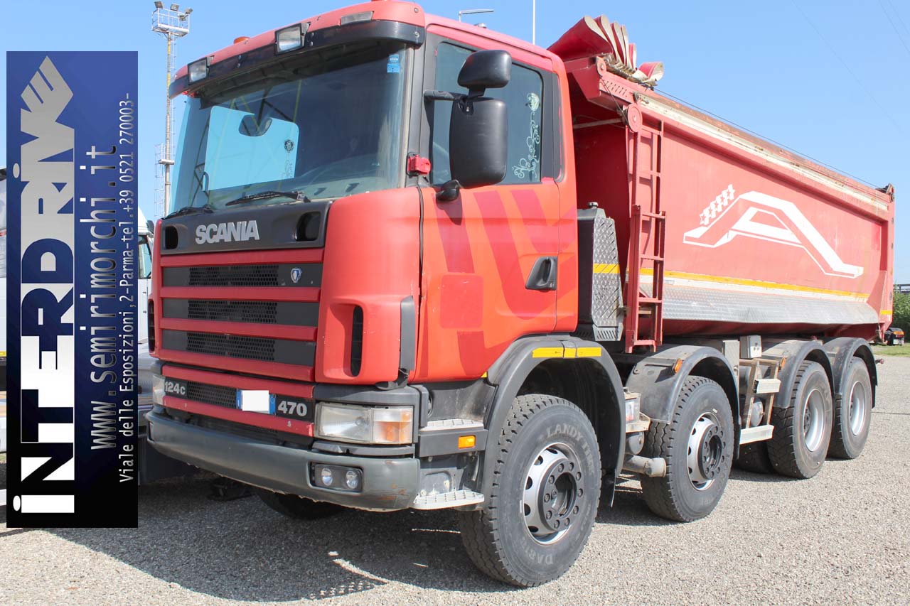 Scania 124 C 470 4 assi ribaltabile autocarro usato