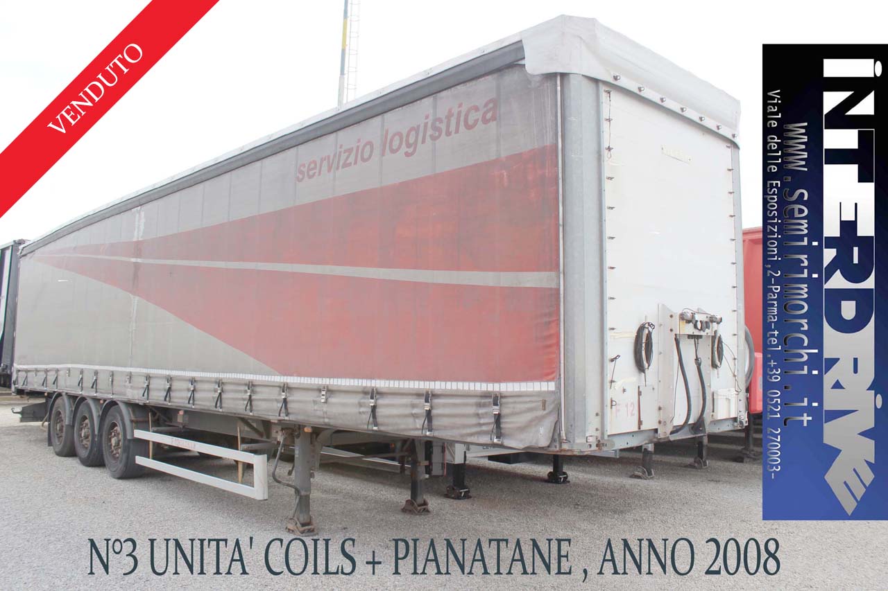 Semirimorchi centinati coils piantane viberti usati