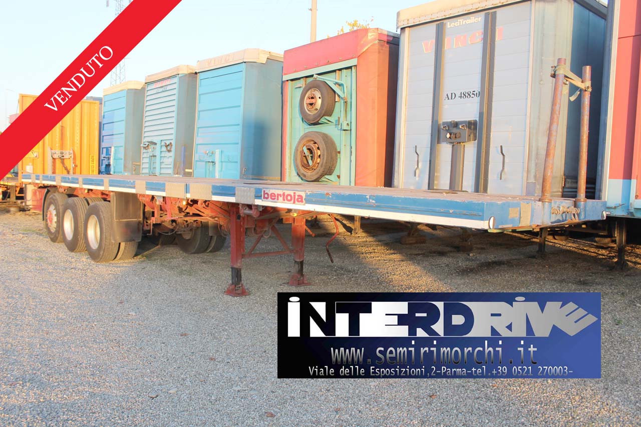 semirimorchio pianalato allungabile 10gomme bertoja usato