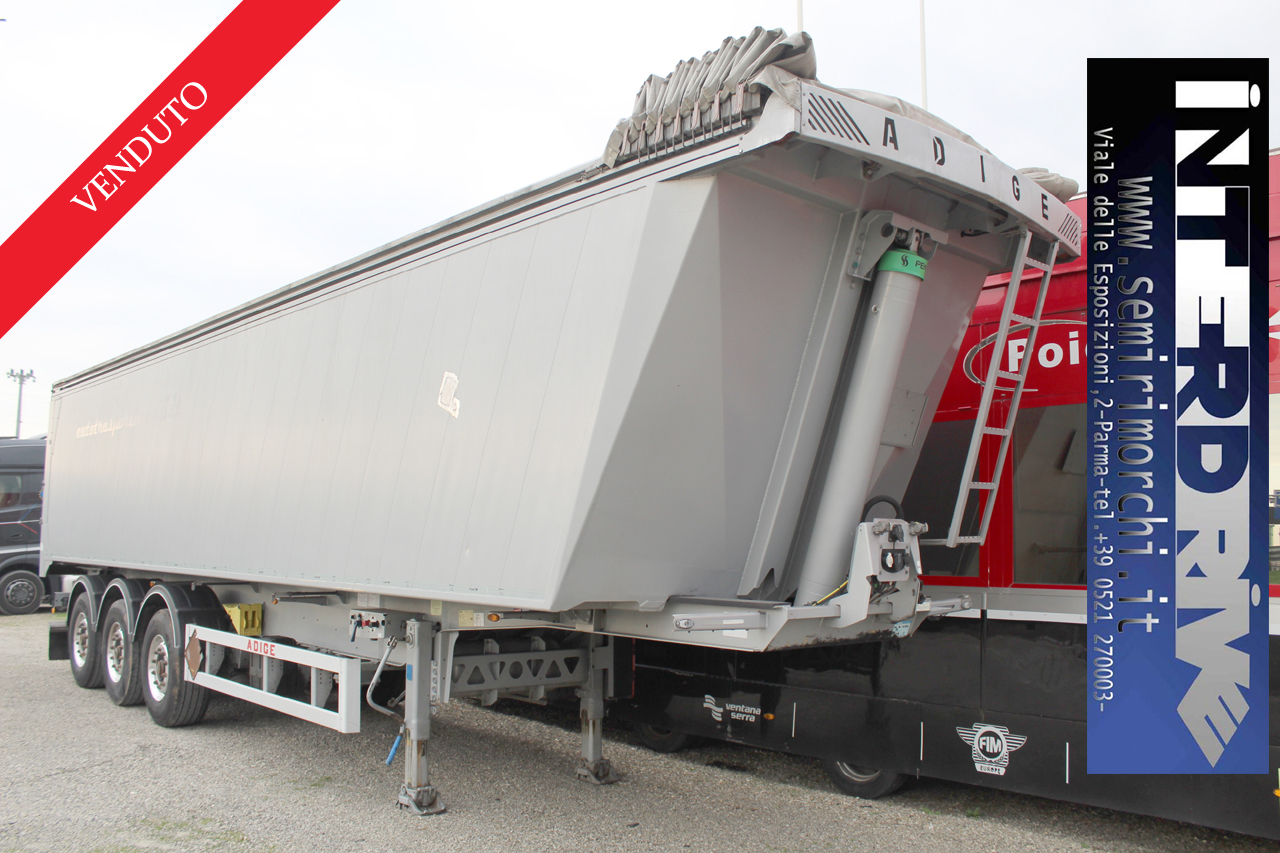 semirimorchio ribaltabile adige 52m3 vasca usata alluminio