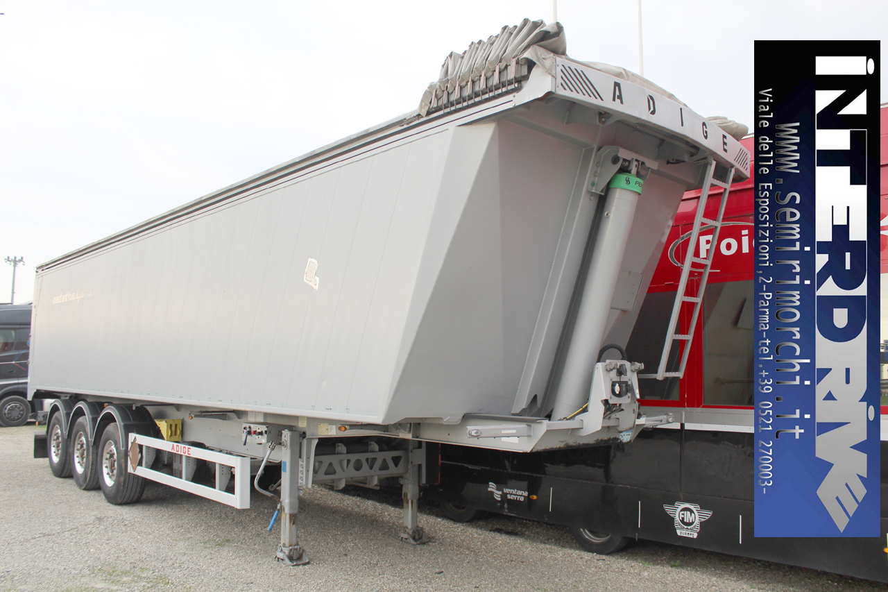 semirimorchio ribaltabile adige 52m3 vasca usata alluminio