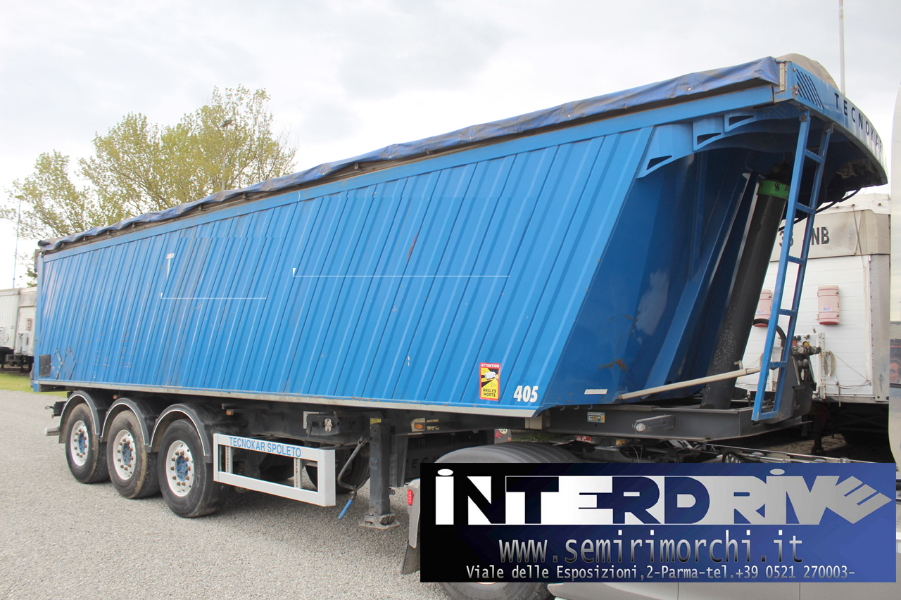 semirimorchio ribaltabile vasca tecnokar 41m3 usata
