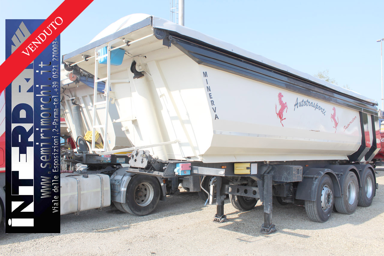 semirimorchio ribaltabile vasca 27m3 10gomme minerva